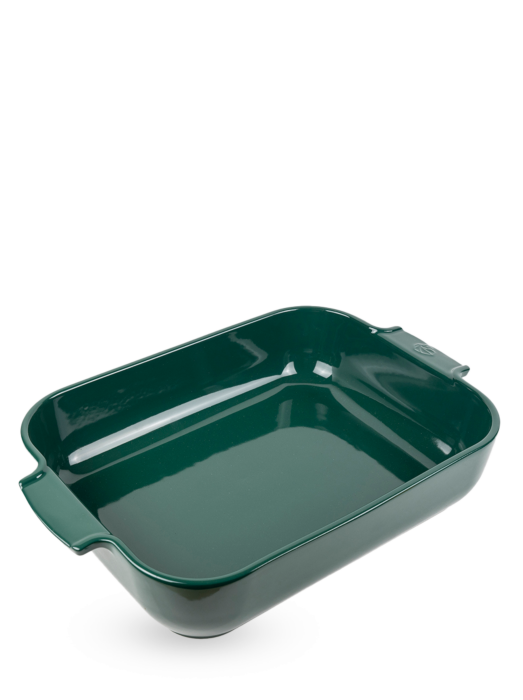 Appolia Ceramic rectangular baking dish in green forest, 40cm - Peugeot ...