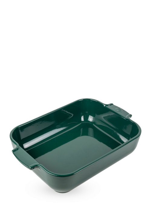 Appolia Ceramic rectangular baking dish in green forest, 32cm - Peugeot ...