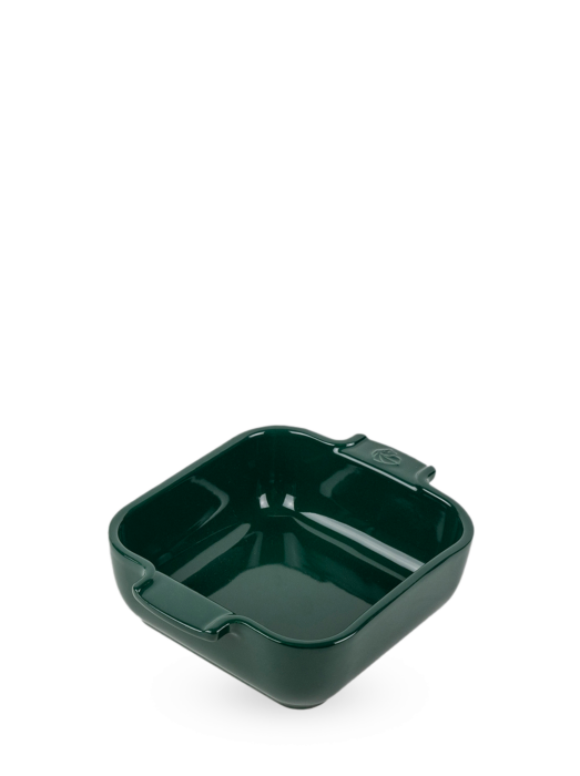 Appolia Individual square ceramic oven dish in forest green, 18cm ...
